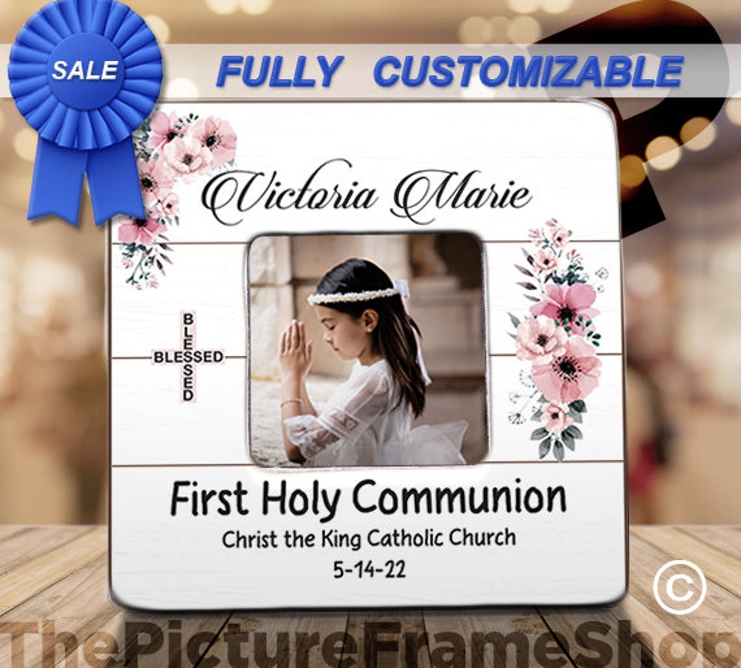 First Holy Communion Picture Frame, Gift for First Communion, First ...