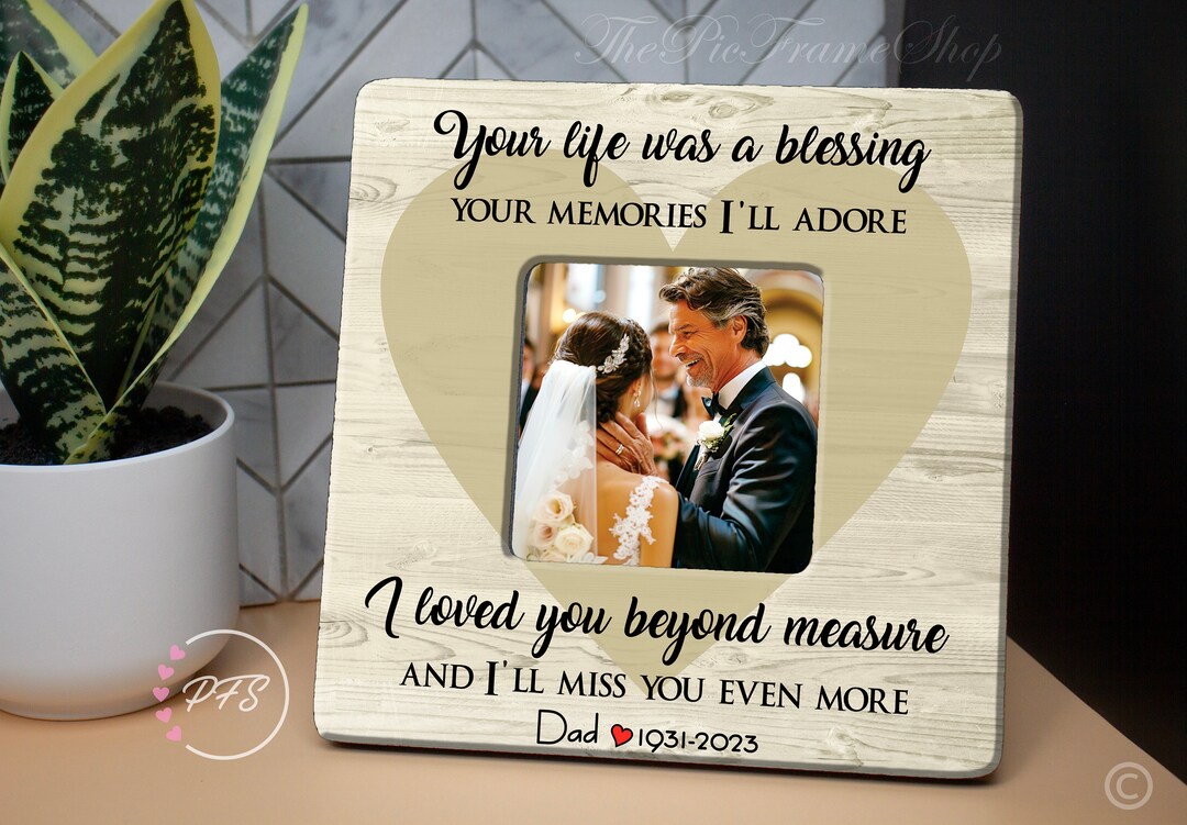 Sympathy Frame, Memorial Frame, Loss Frame,memorial Gift, Bereavement ...