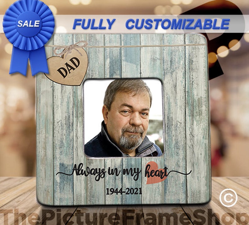 Dad Memorial Gift Dad Memorial Frame Loss of Father Gift | Etsy