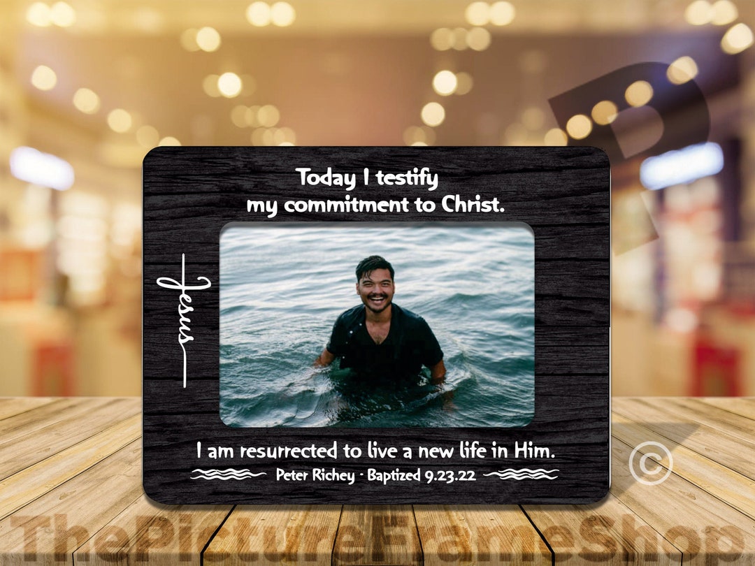 Adult Baptism Photo Frame, Teen Baptism/i Have Decided to Follow Jesus ...