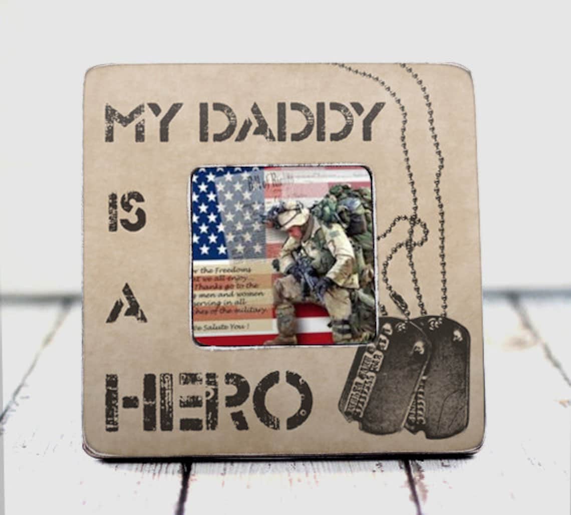 Daddy Hero Military FRAME Army Gifts Navy Gifts Miltary | Etsy