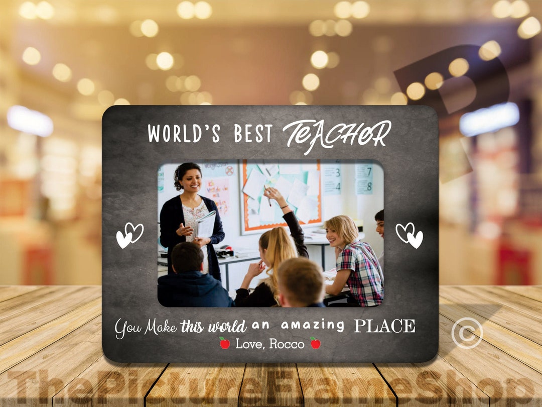 Teacher Gift,teacher Picture Frame,teacher Appreciation Picture Frame ...