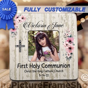 First Holy Communion Picture Frame, Gift for First Communion, First ...