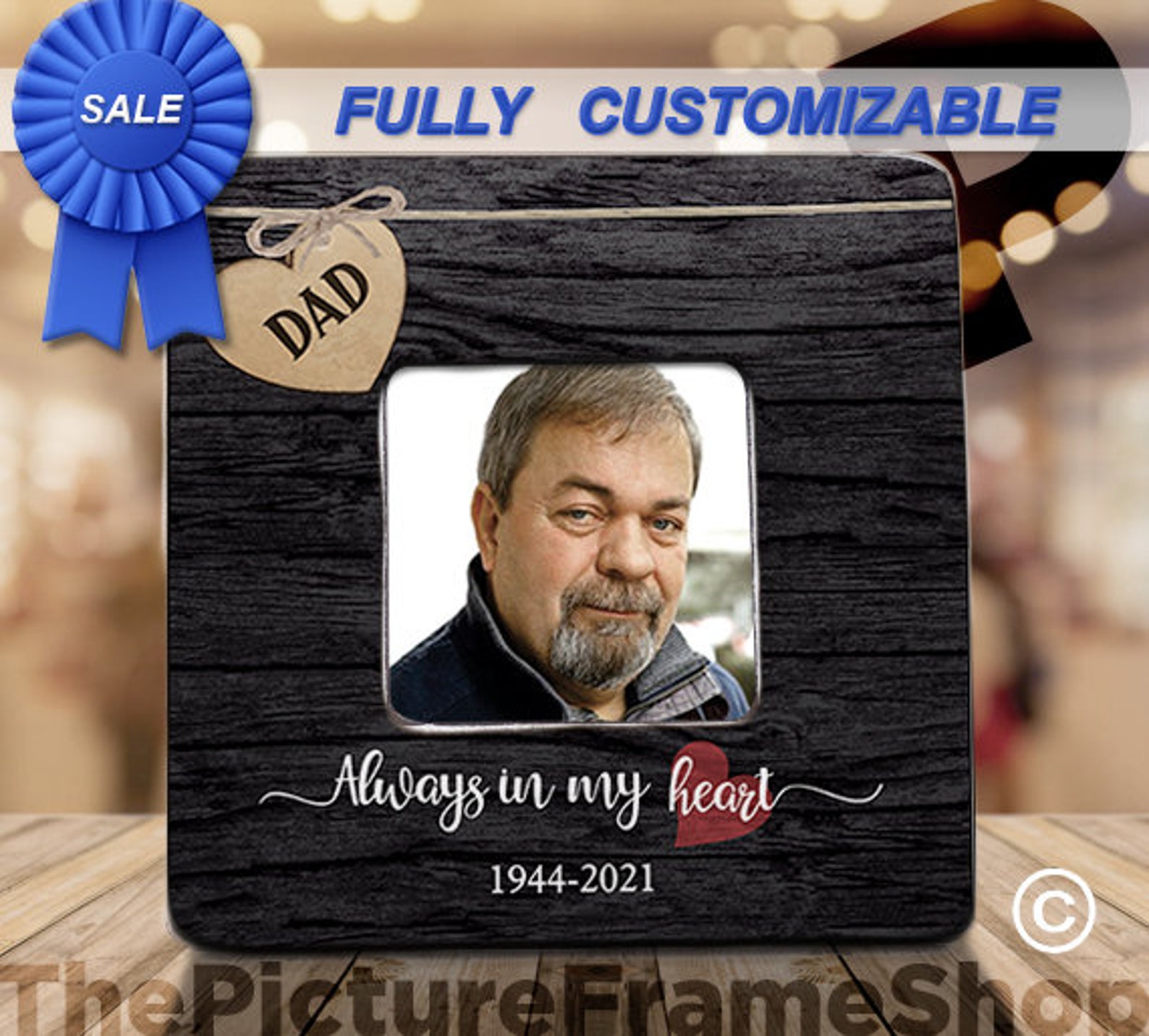 Dad Memorial Gift Dad Memorial Frame Loss of Father Gift - Etsy