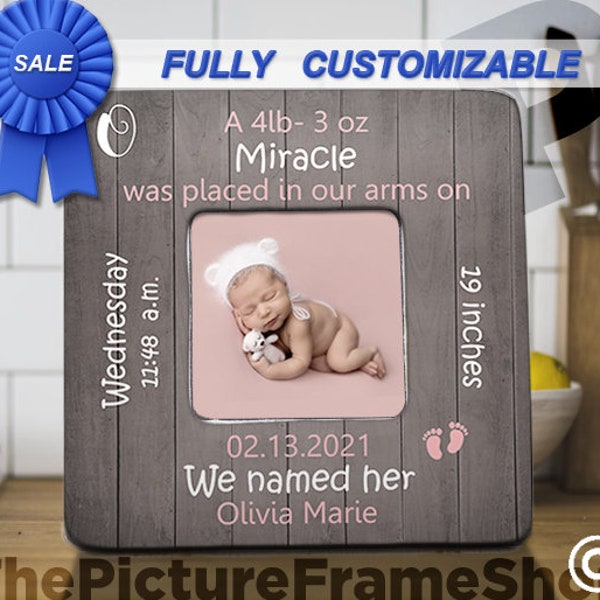 New Baby Girl Frame - Etsy