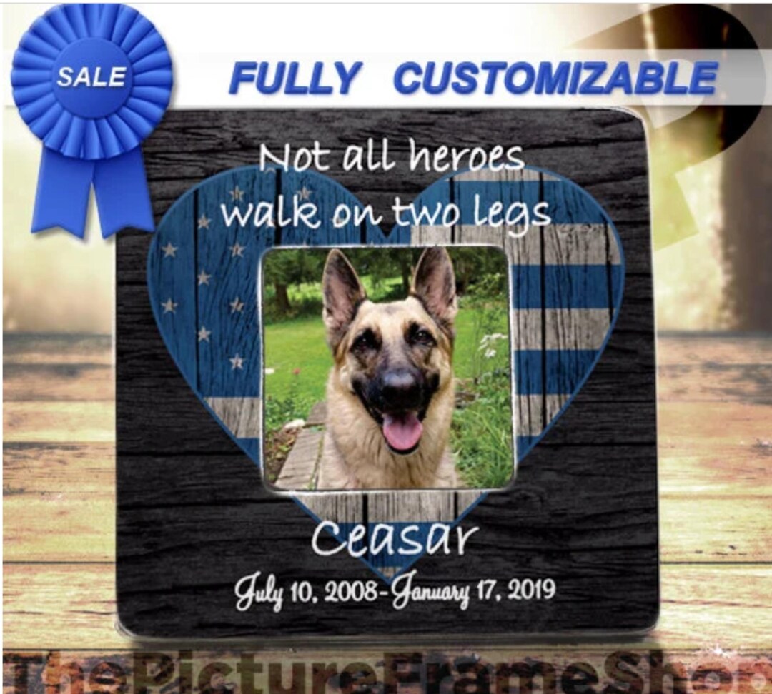 K9 Picture Frame, K9 Memorial, K9 Officer Gift,police Dog, K9 EOW, K9 ...