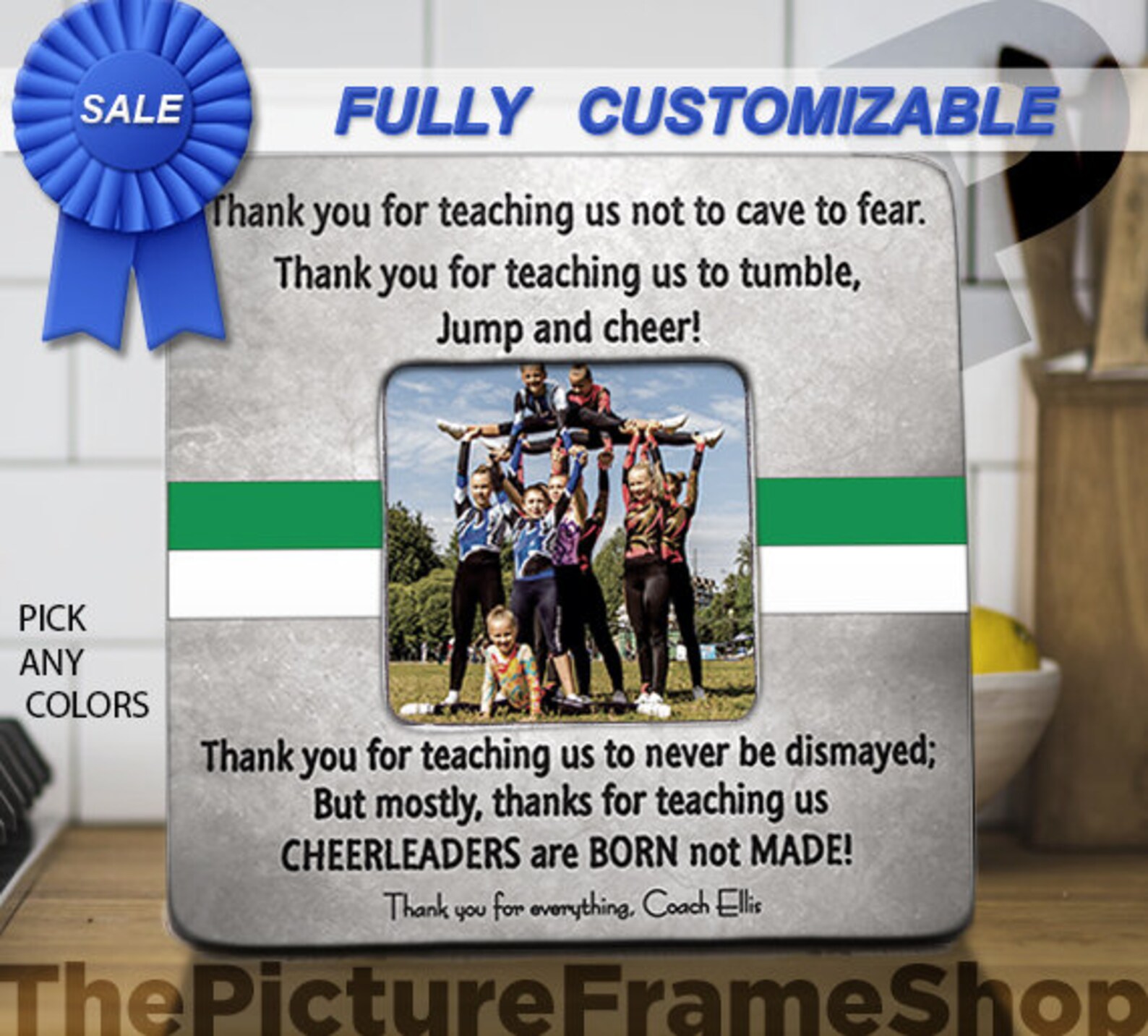 Cheerleader Coach Gift, Cheer Coach Gift, Cheerleader Coach Frame ...
