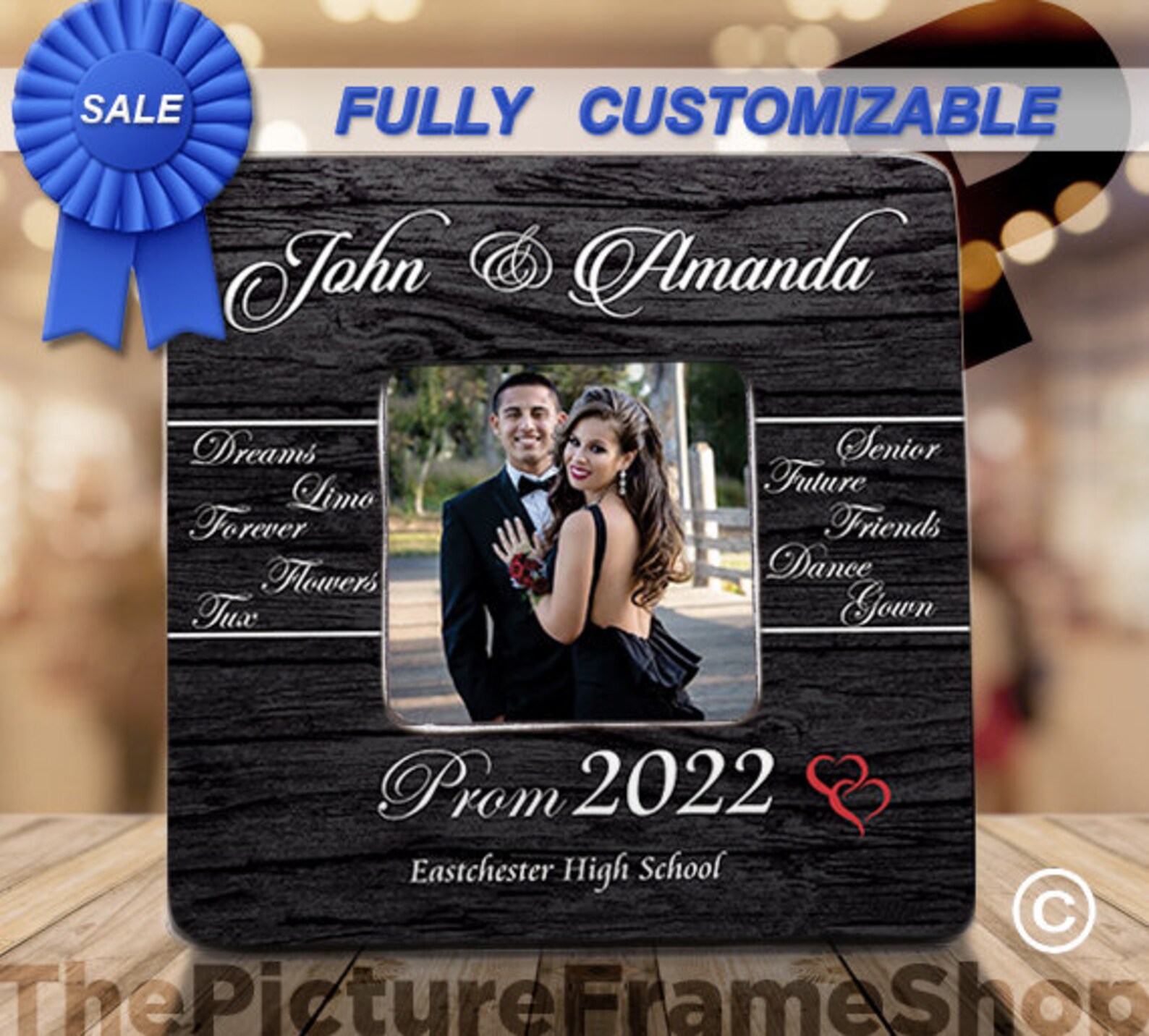 PROM GIFT Prom Picture Frame Prom Photo Frame Prom Keepsake - Etsy