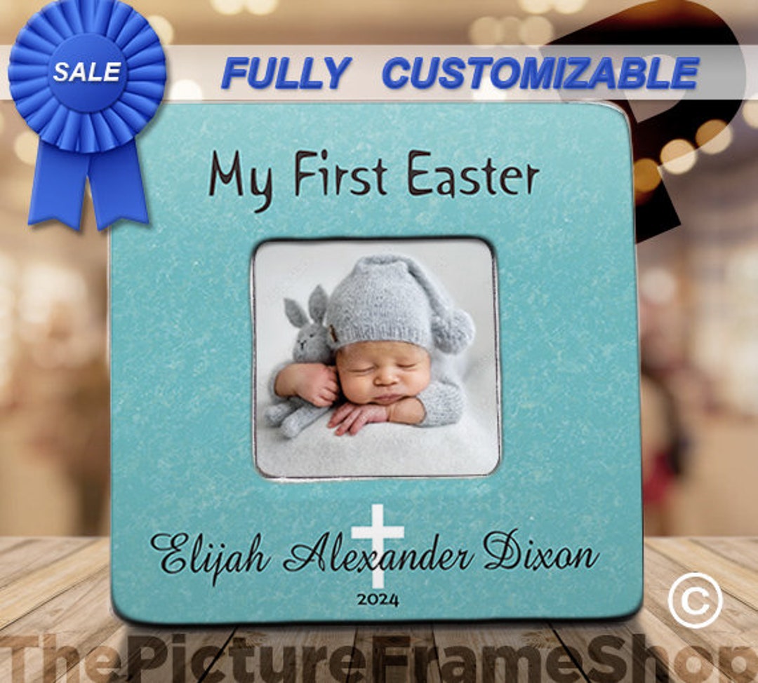 My First Easter, My 1st Easter Boy, Easter Picture Frame, Christian ...