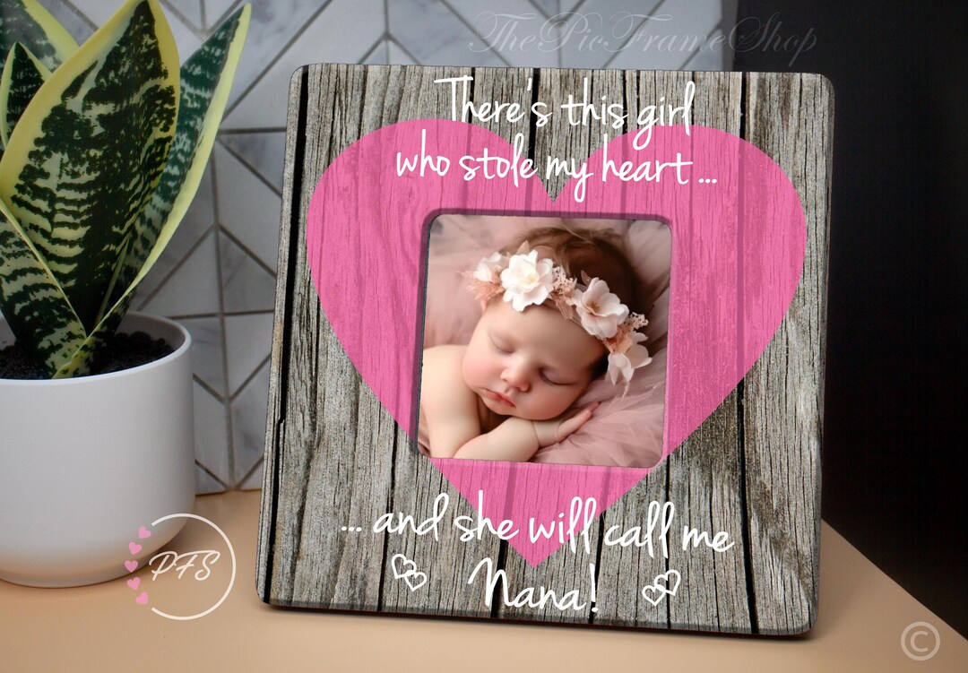 Personalized Nana Frame, Gift From Granddaughter, Wood Picture Frame - Etsy