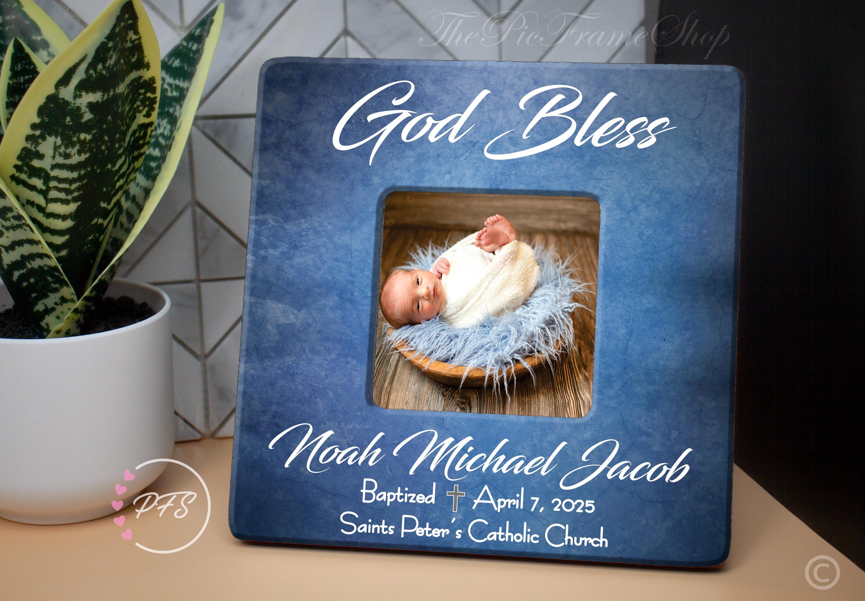 Personalized Baby Dedication Picture Frame: God Bless Gift - Etsy
