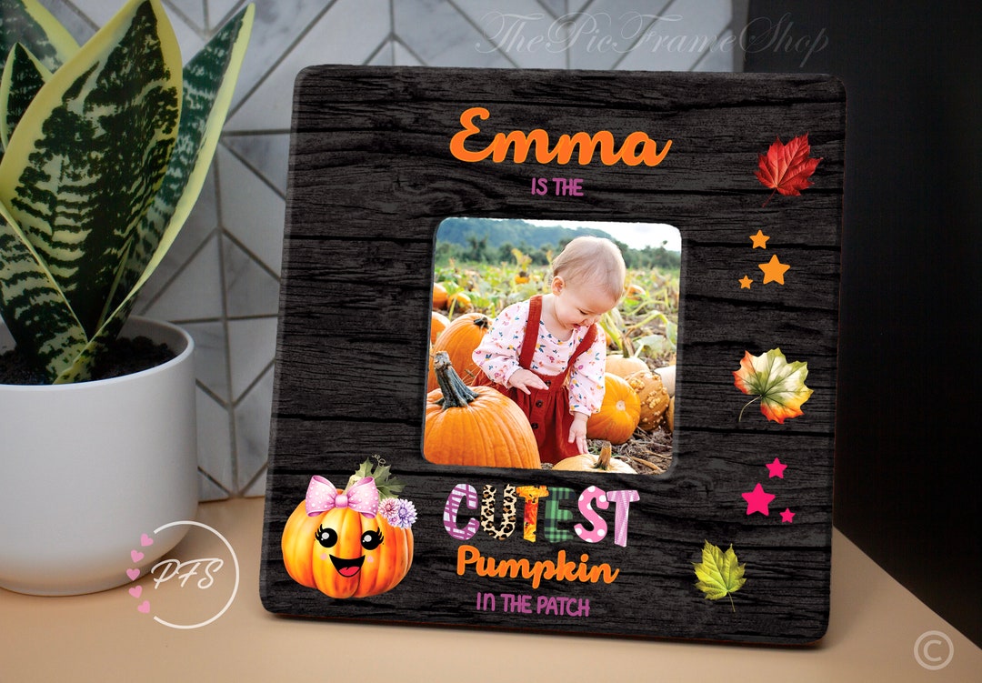 First Pumpkin Patch Picture Frame, Fall Grandma Gift - Etsy