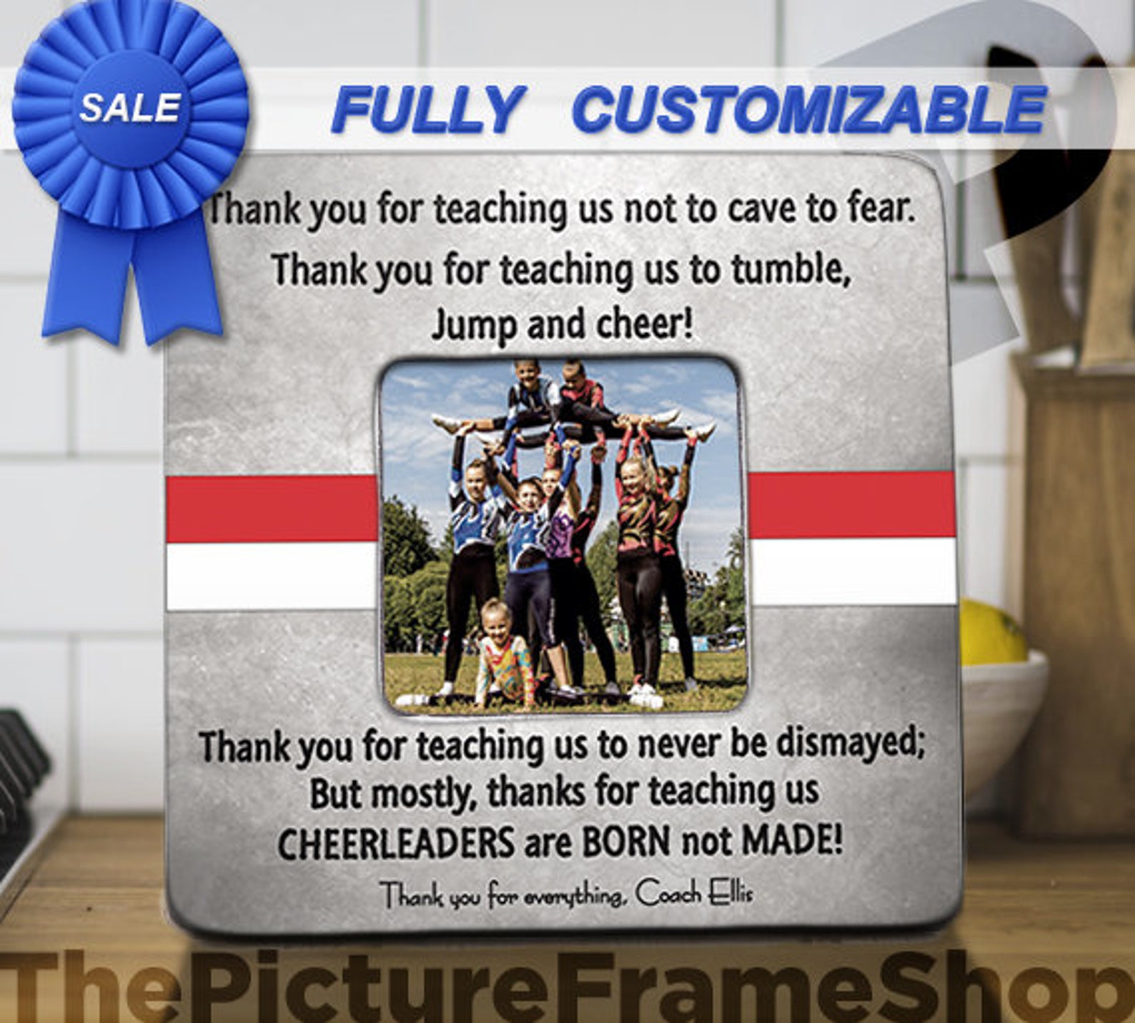 Cheerleader Coach Gift, Cheer Coach Gift, Cheerleader Coach Frame ...