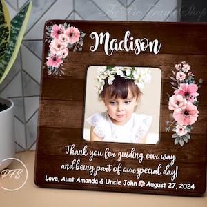 Personalized Flower Girl Picture Frame, Wedding Keepsake Gift - Etsy
