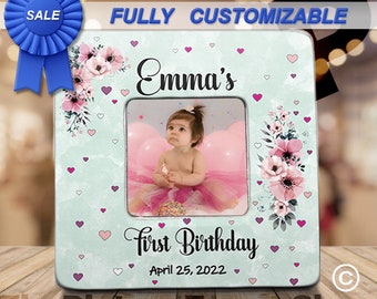 1st Birthday Frame - Etsy