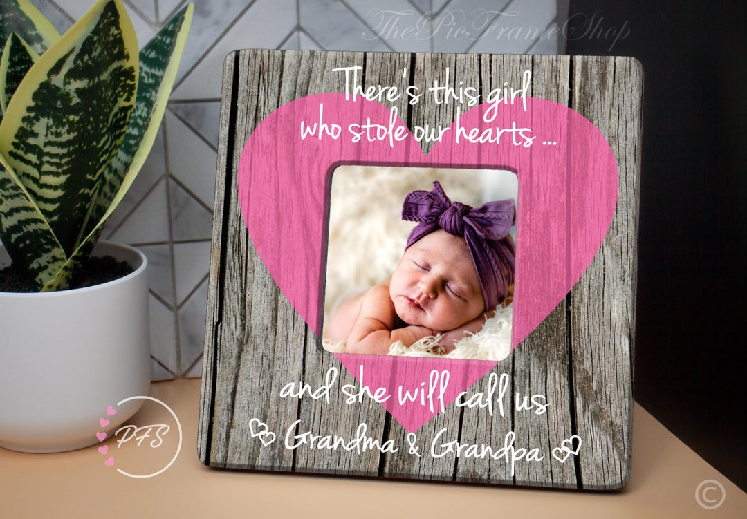 Personalized Grandparent Picture Frame, First Grandchild Gift to ...