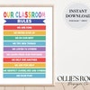 Rainbow in Our Class We Poster, Educational Values Poster, Learning ...