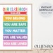 Rainbow Class Values Poster, Educational Learning Poster, Learning ...