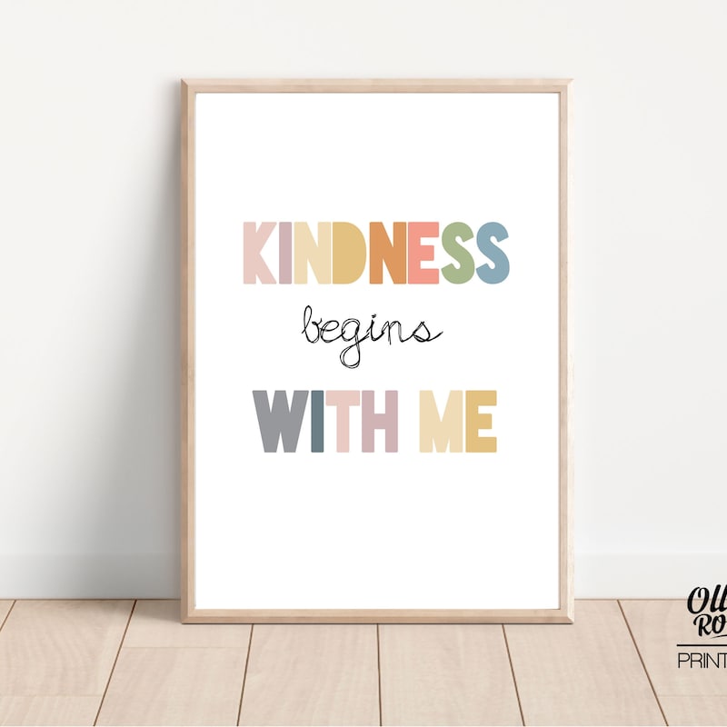 Kindness Wood Sign - Etsy