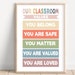 Boho Neutral Classroom Rules Poster, Educational Learning Poster ...