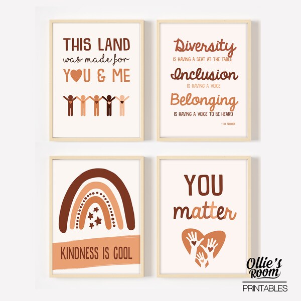 Student Diversity Posters - Etsy