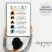 SMART Goals Poster, Goal Setting Print, S.M.A.R.T Goals, Digital Mental ...