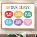 Rainbow in Our Class We Poster, Educational Values Poster, Learning ...