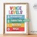 Rainbow Voice Level Poster, Noise Level Print Dotty, Rainbow Classroom ...