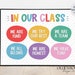 Rainbow in Our Class We Poster, Educational Values Poster, Learning ...