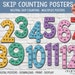 Rainbow Skip Counting Poster Math Display Print Rainbow - Etsy