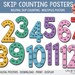 Rainbow Skip Counting Poster Math Display Print Rainbow - Etsy