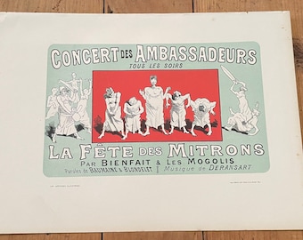 French Concert Poster - Etsy