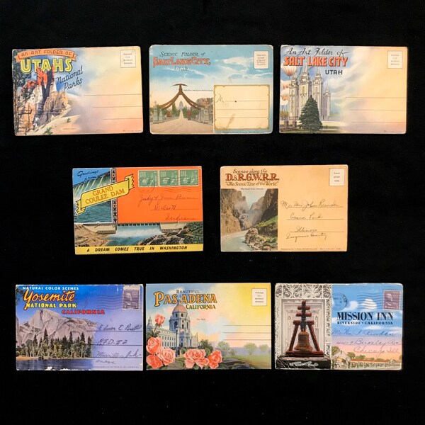 Postcard Folder - Etsy