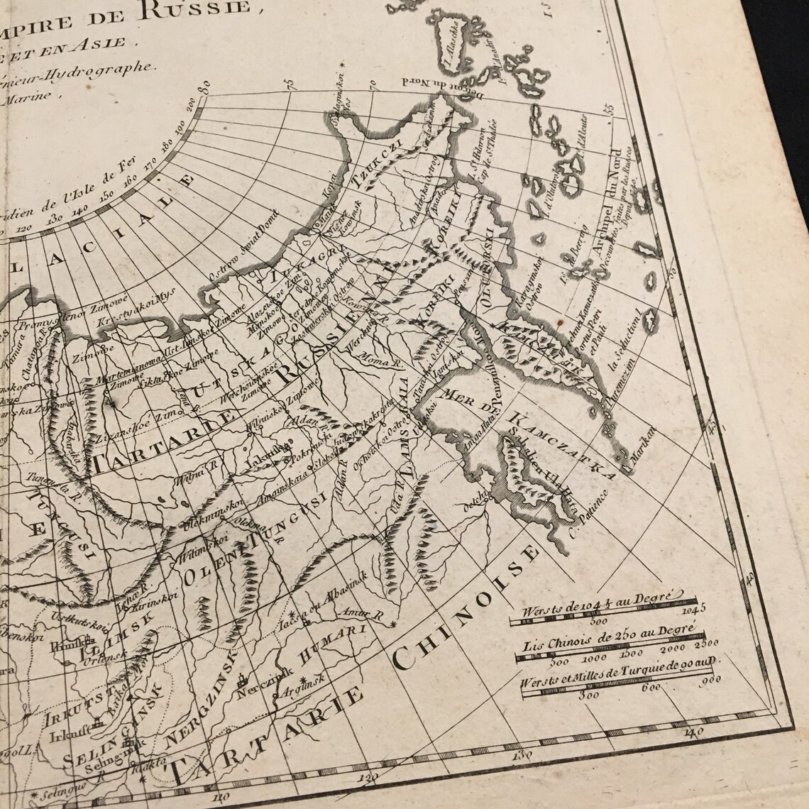 Original 1780 Map of the Empire of Russia 18th Century Copper - Etsy
