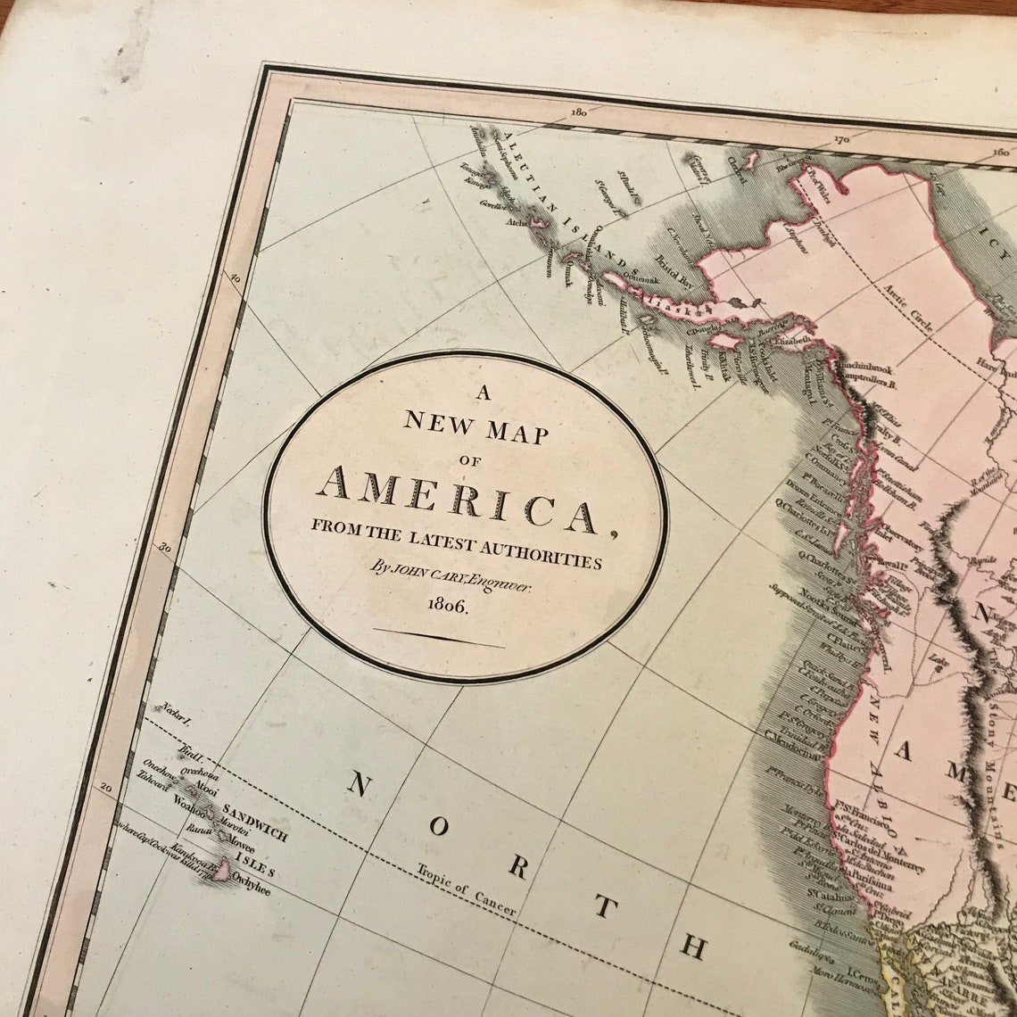 Cary's 1806 Map of the Americas Large Original - Etsy
