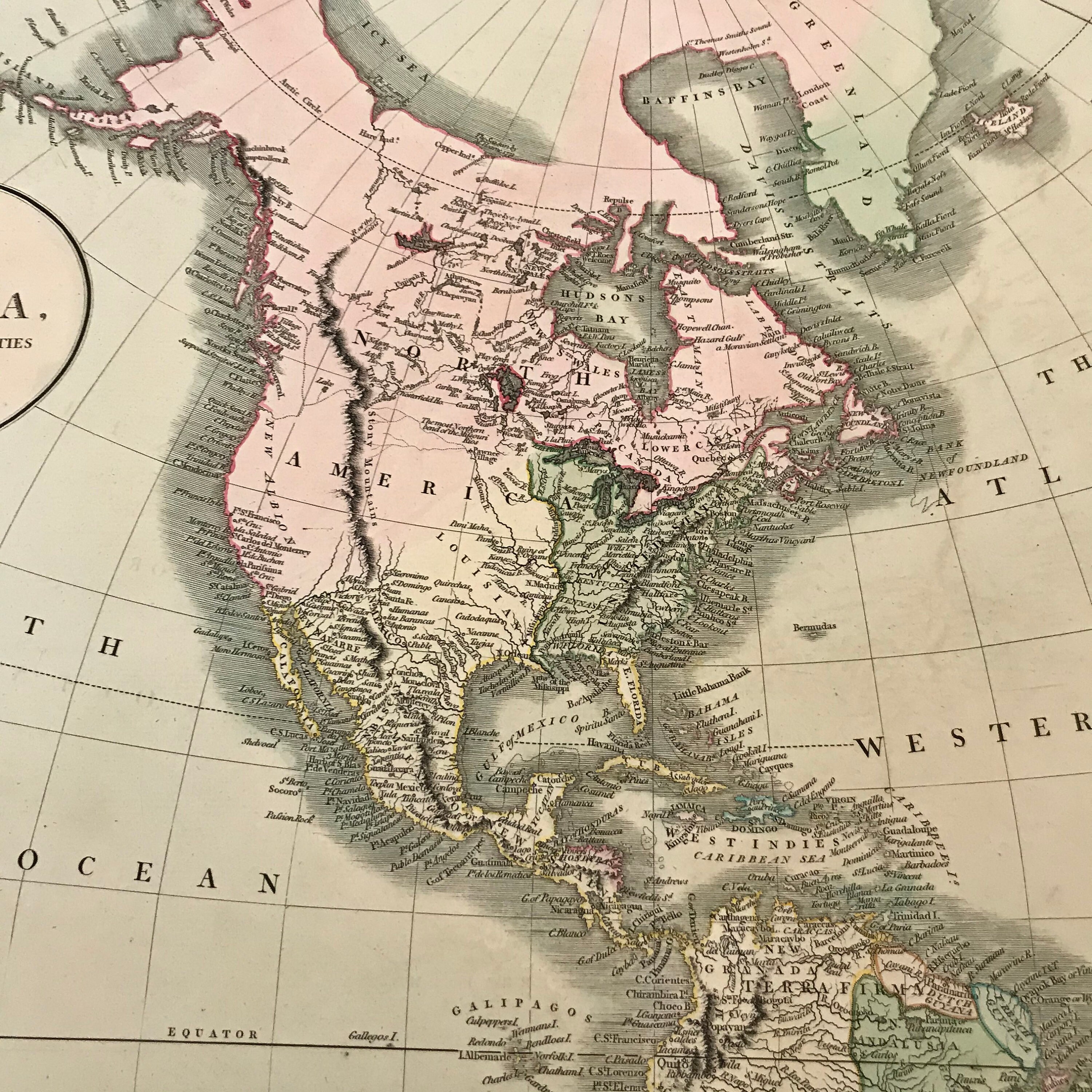 Cary's 1806 Map of the Americas Large Original - Etsy