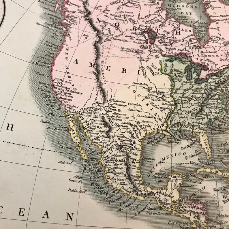 Cary's 1806 Map of the Americas Large Original - Etsy
