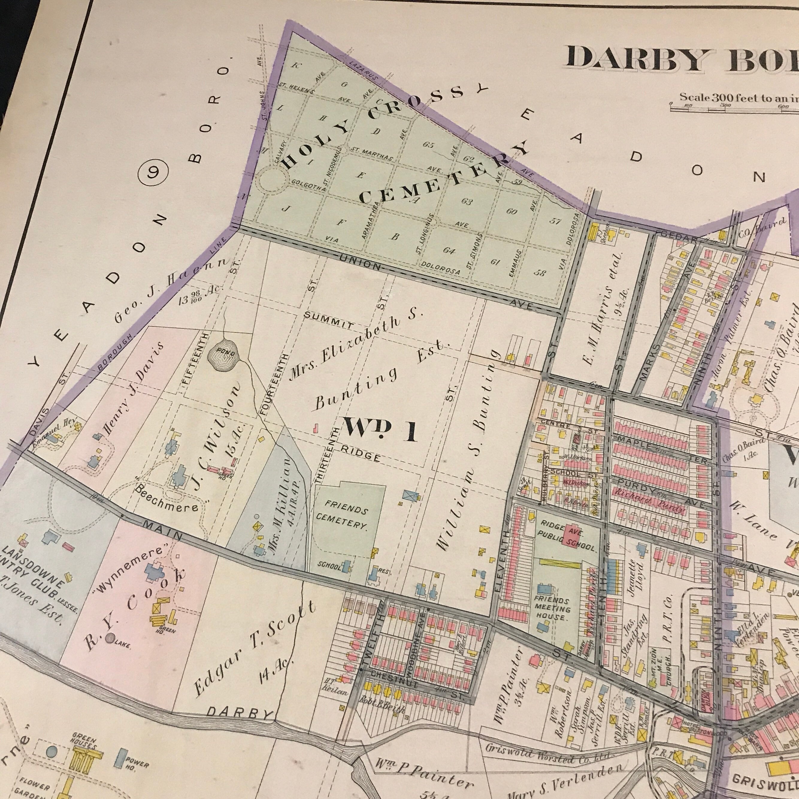 1909 Map of Darby and Colwyn Boroughs Original Antique Map - Etsy UK