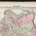 1864 Map of Russia Original Hand Colored Antique Map by - Etsy