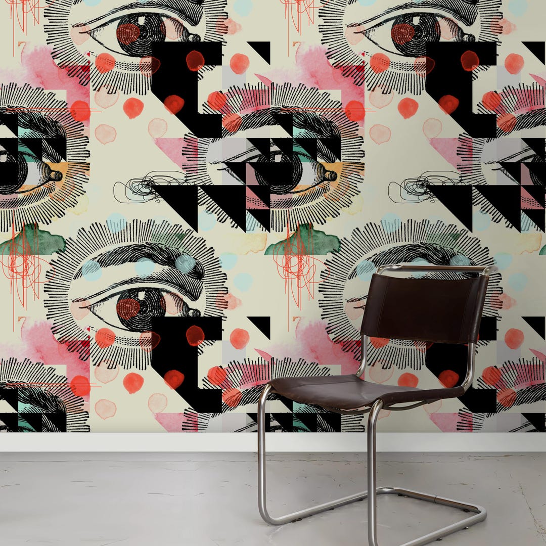 Eye is Ojo Wallpaper, Whimsical Wallpaper, Removable Self-adhesive ...