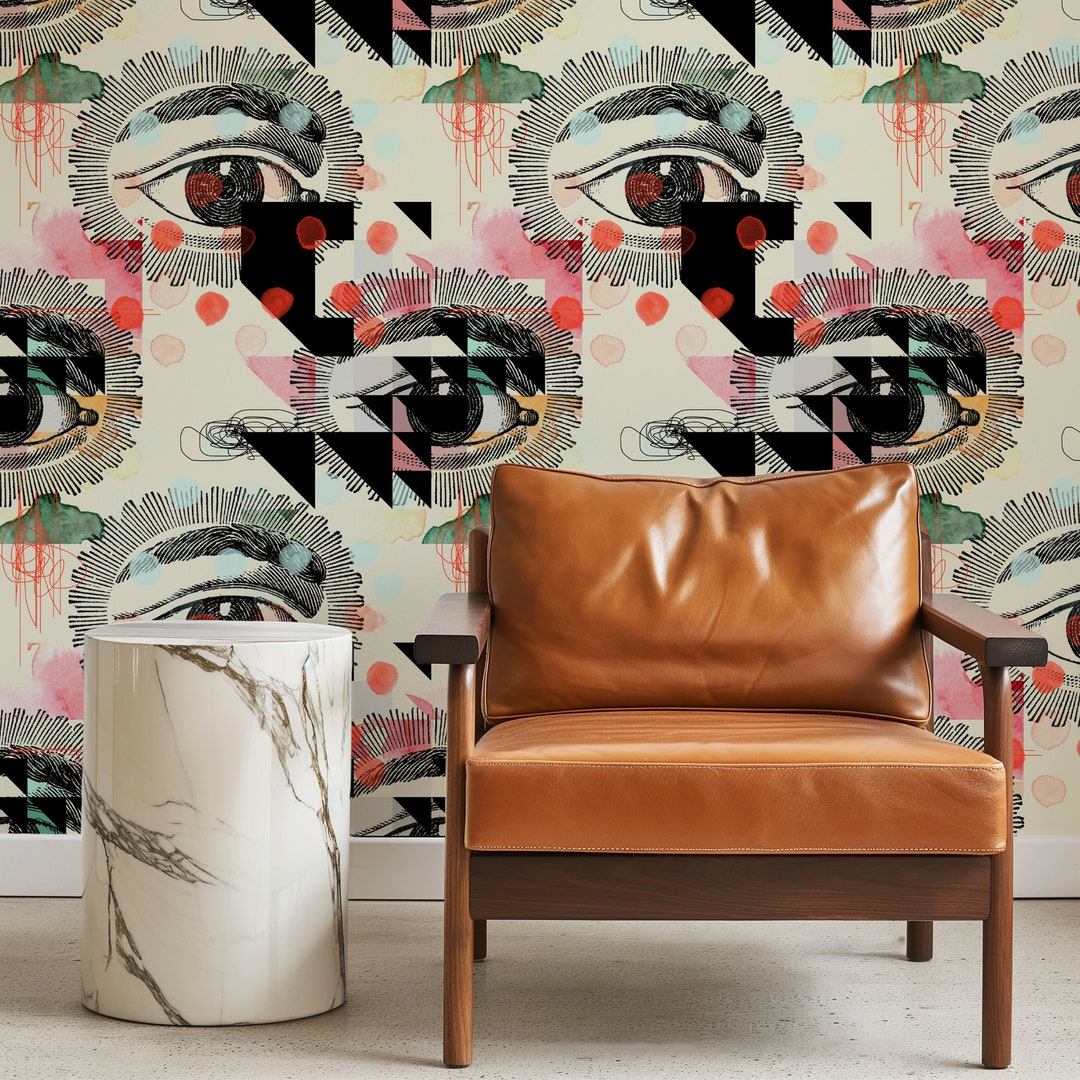 Eye is Ojo Wallpaper, Whimsical Wallpaper, Removable Self-adhesive ...
