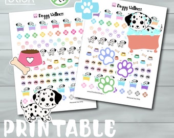 Dalmatian Dog Stickers One Inch Round Seals - Etsy