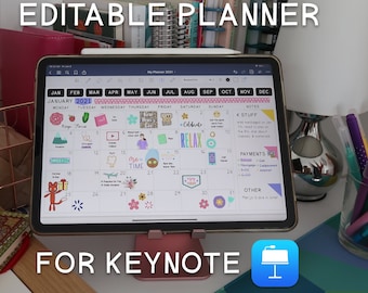 Editable Digital Planner Keynote Use in Goodnotes Notability | Etsy
