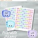 Kawaii TV Planner Stickers PRINTABLE Keep track of your | Etsy
