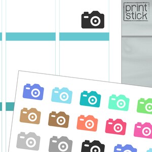 Camera Printable Stickers - Perfect for Your Erin Condren Planner or ...