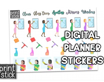 Cleaning Digital Stickers for iPad Goodnotes Stickers Goodnotes iPad ...