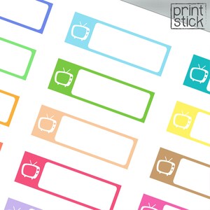 TV Planner Stickers PRINTABLE - Keep Track of Your Favorite Shows ...