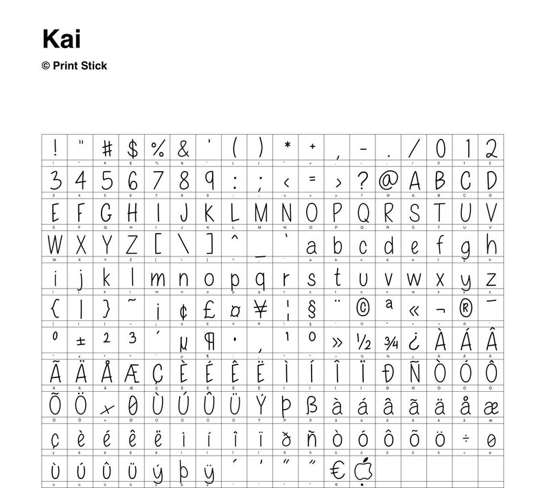 Handwritten Font International Font Otf Ttf Alphabet Font - Etsy