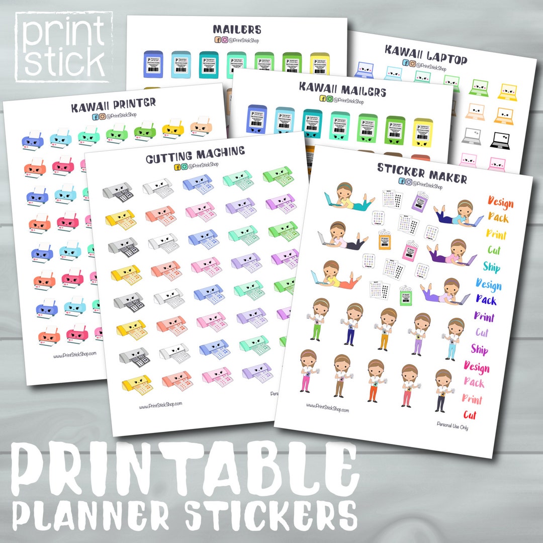 Sticker Making Planner Stickers - Printable Stickers - Perfect for Erin ...
