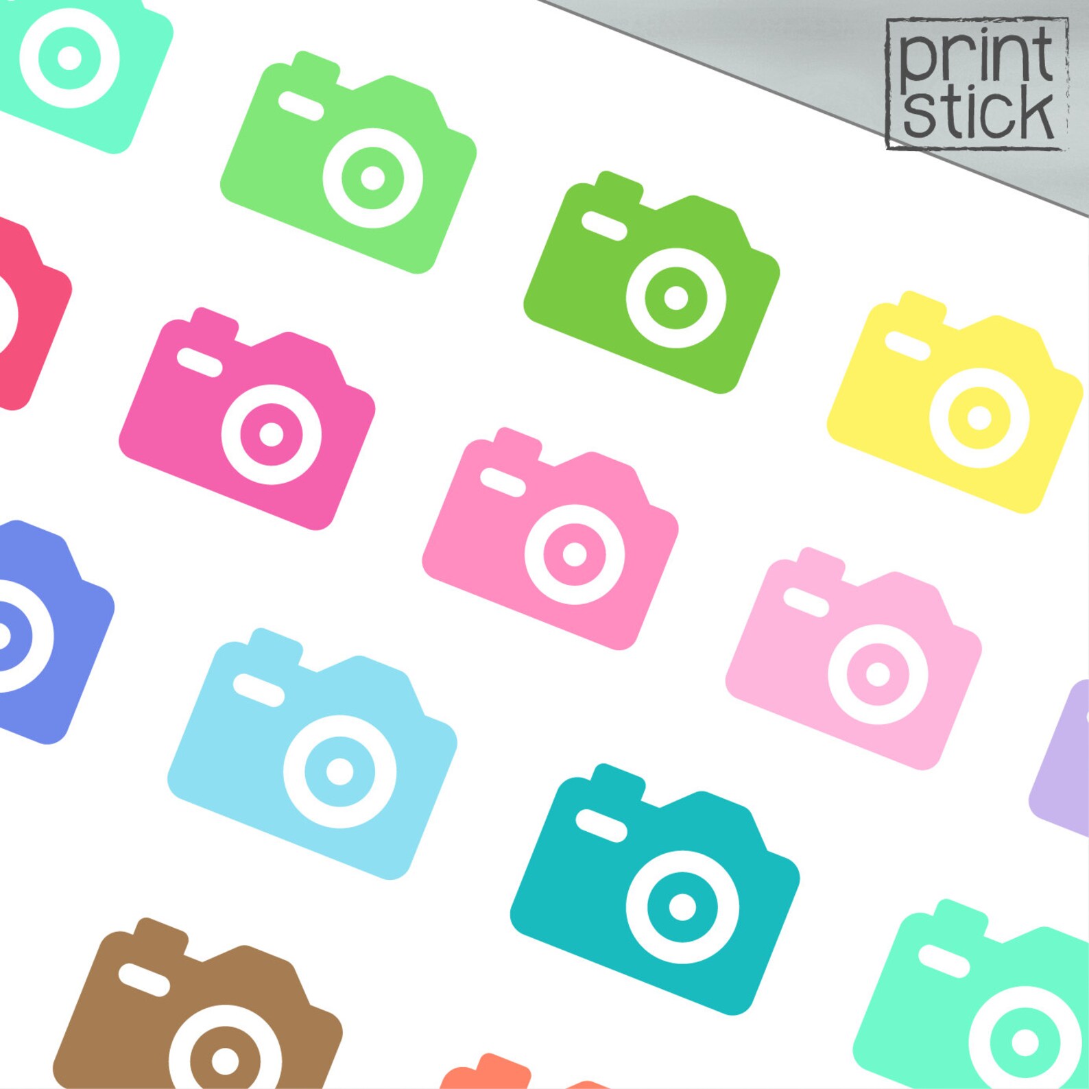 Camera Printable Stickers Perfect for Your Erin Condren - Etsy